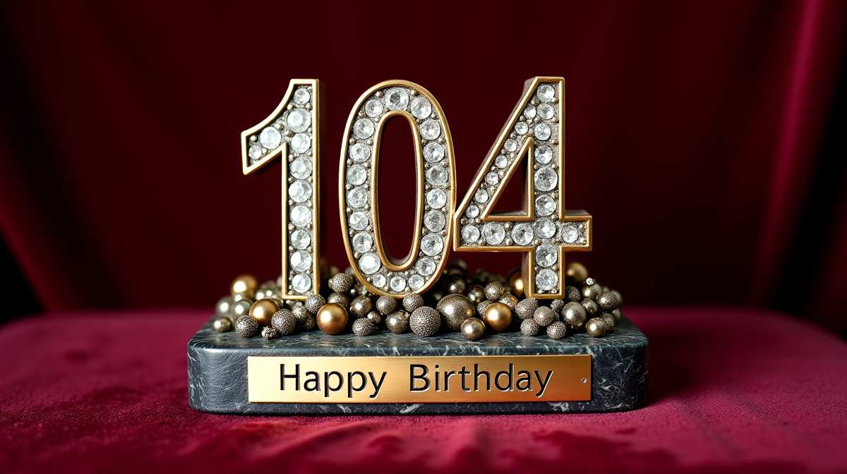 104 years of golden shine. You glow more than a trophy in the sun ...