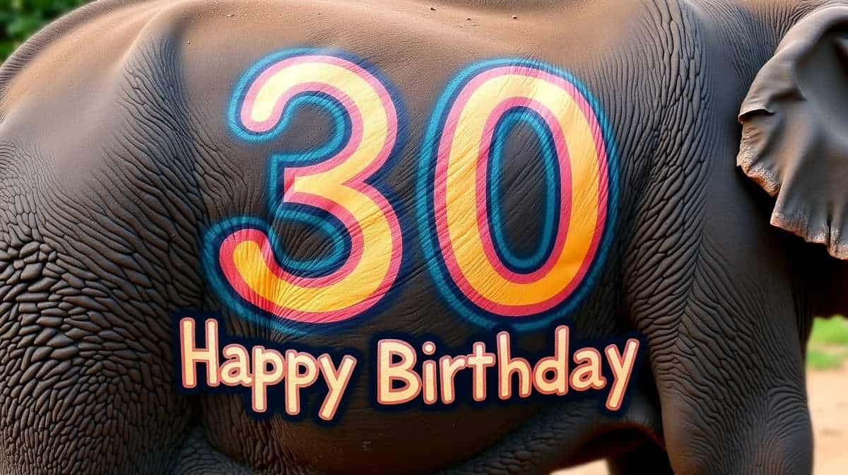 30 years wise and huge in charm. Like an elephant with a party hat ...
