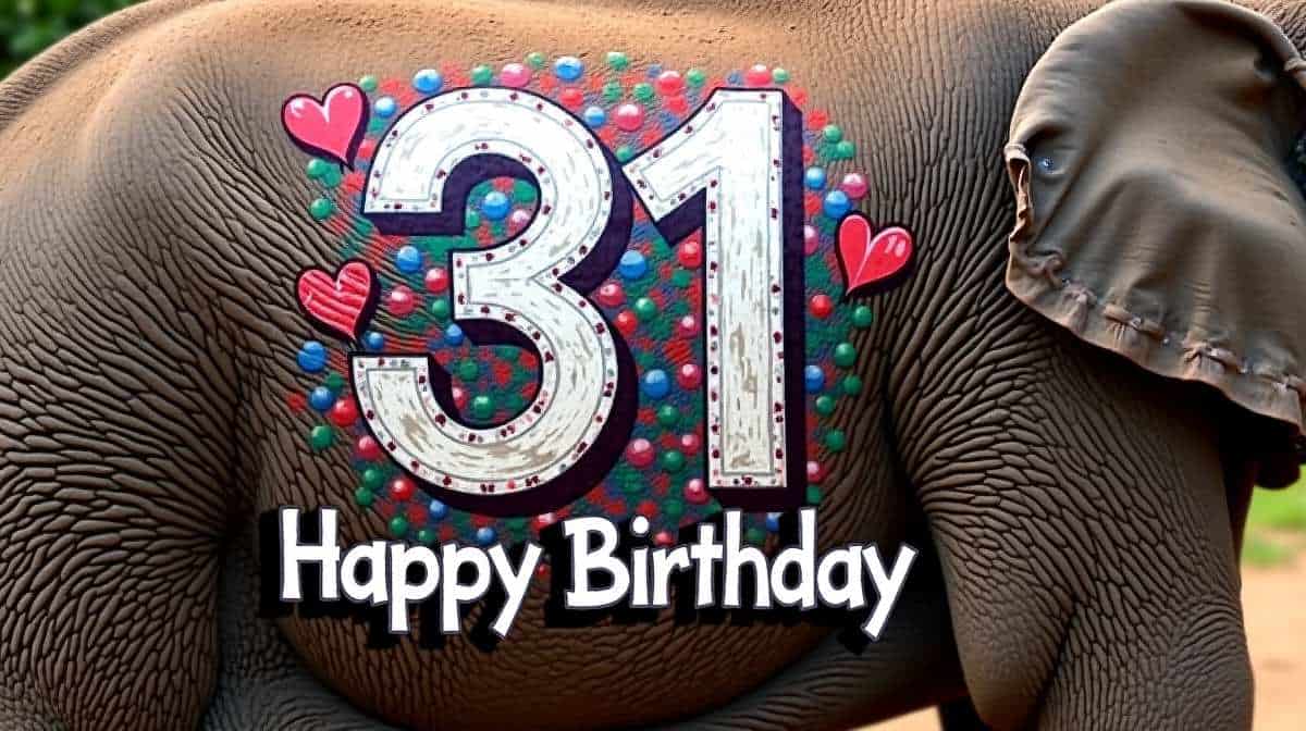 31 years wise and huge in charm. Like an elephant with a party hat ...