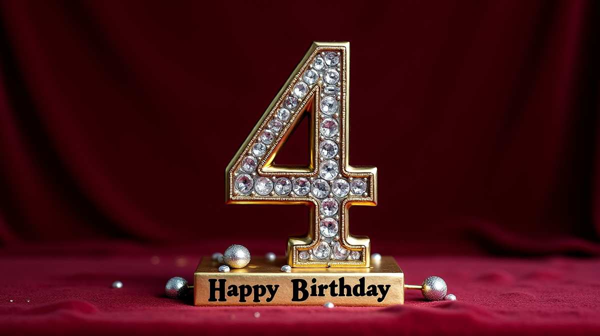 4 years of golden shine. You glow more than a trophy in the sun - wish ...