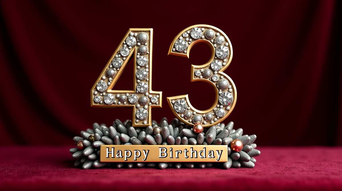 43 years of golden shine. You glow more than a trophy in the sun - wish ...