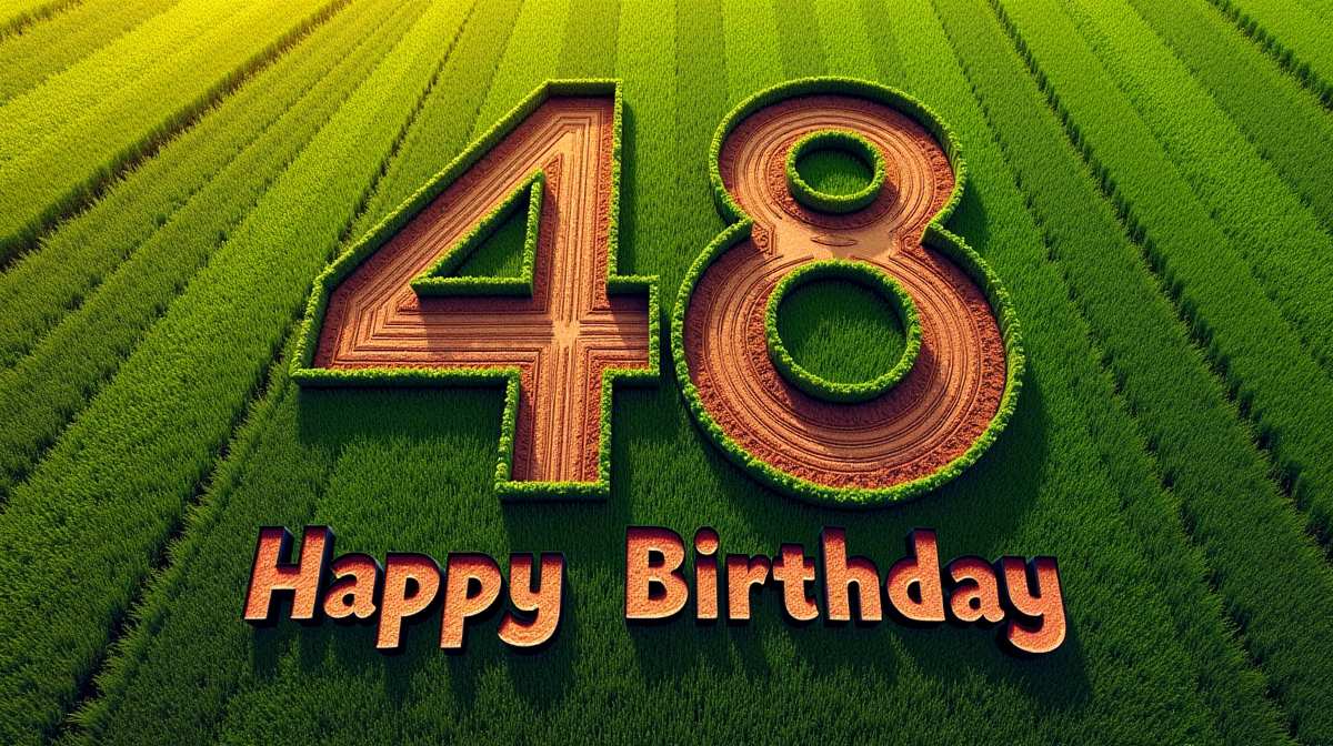 48 years rooted deep. You grow better than most vegetables - wish by age