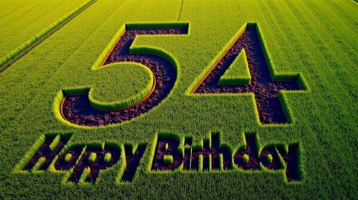 54 years rooted deep. You grow better than most vegetables - wish by age
