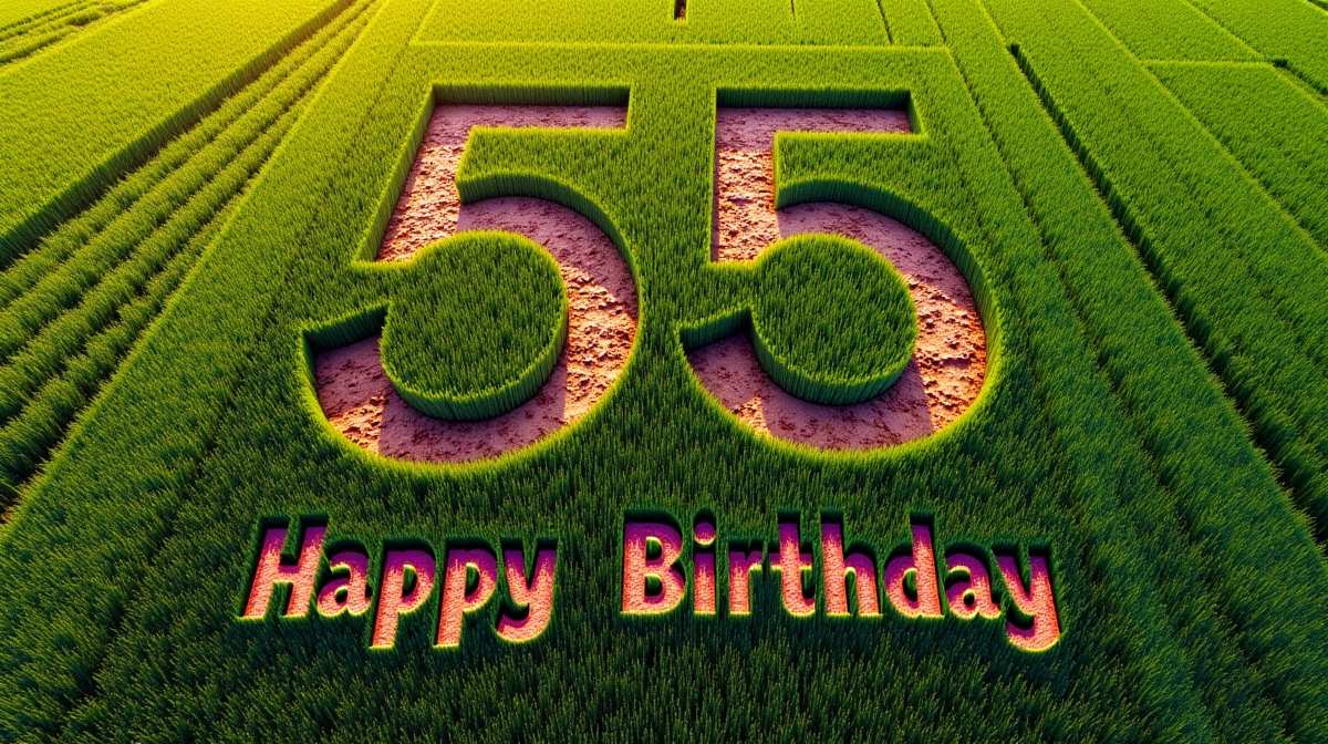 55 years rooted deep. You grow better than most vegetables - wish by age