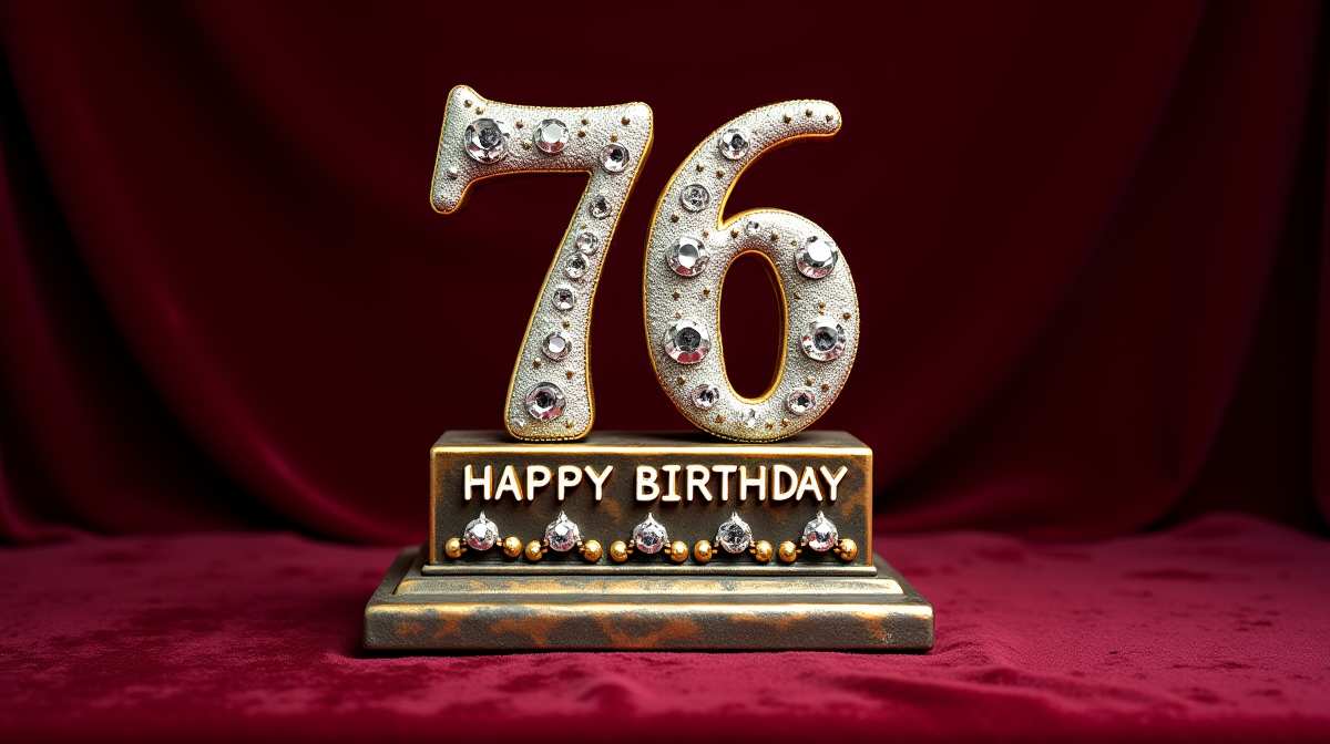 76 years of golden shine. You glow more than a trophy in the sun - wish ...