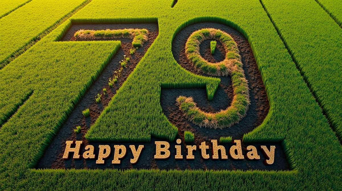 79 years rooted deep. You grow better than most vegetables - wish by age