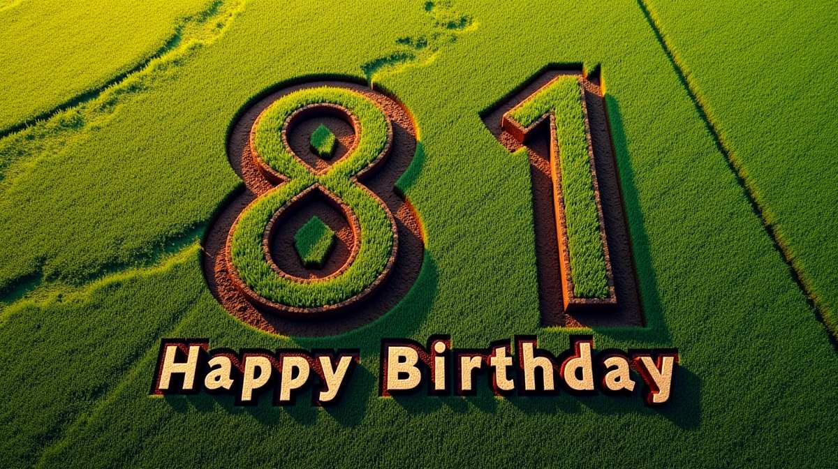 81 years rooted deep. You grow better than most vegetables - wish by age
