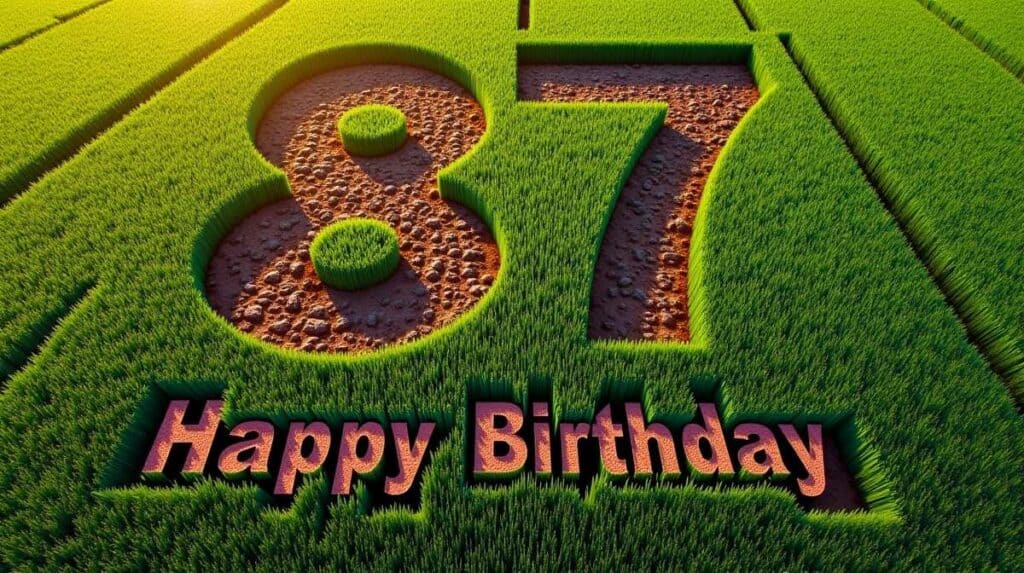 87 years rooted deep. You grow better than most vegetables - wish by age
