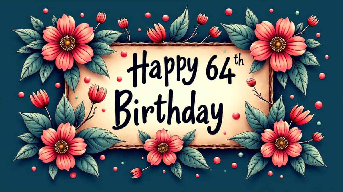 64 years in bloom. You smell better than the bouquet - wish by age