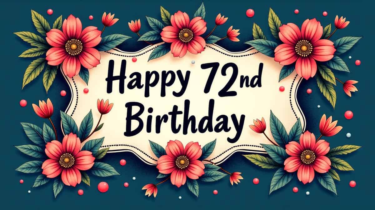 72 years in bloom. You smell better than the bouquet - wish by age